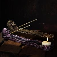 China DIY Skeleton Fragrance Insertion Zen Lying Fragrance Insertion Tea Ceremony Ornament Dropping Resin Incense Insertion Seat Silicone Mold for sale