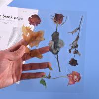 China DIY Drip Glue Multiple Simulated Transparent Dried Flower Filling Decoration Materials Paper Hand Account Stickers Wholesale in Stock for sale