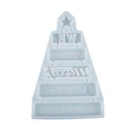 China DIY crystal dropper mold Christmas tree hanging decoration Christmas material ornaments Christmas silicone mold for sale