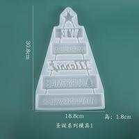 China DIY crystal dropper mold Christmas tree hanging decoration Christmas material ornaments Christmas silicone mold for sale