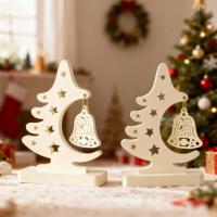 China DIY Resin Aromatherapy Gypsum Christmas Tree Bell Socket Pendant Base Display Silicone Mold for sale