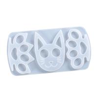 China DIY Crystal Dropping Glue Mold Keychain Fist Buckle Cat Face Silicone Mold Finger Tiger Silicone Mold Wholesale for sale