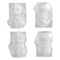 China DIY Christmas Snowman Silicone Mold Aromatherapy Candle Love Pentagram Snowman Gypsum Mold for sale