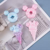 China DIY crystal dropper mold for ice cream, ice cream, donuts, table ornaments, decorative silicone mold for sale