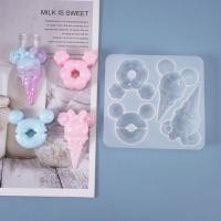 China DIY crystal dropper mold for ice cream, ice cream, donuts, table ornaments, decorative silicone mold for sale