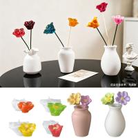 China Crystal dropper DIY three-dimensional flower bonsai decoration ornament silicone mold DIY aromatherapy gypsum mold for sale