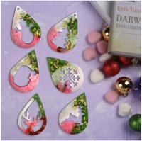 China Source DIY Crystal Drop Glue Mold Christmas Tree Christmas Series Listing Silicone Mold Spot Wholesale for sale