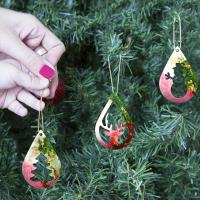 China Source DIY Crystal Drop Glue Mold Christmas Tree Christmas Series Listing Silicone Mold Spot Wholesale for sale