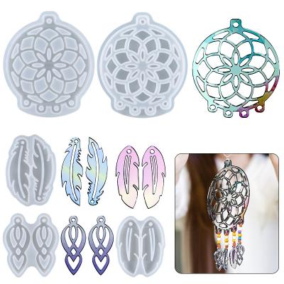 China DIY crystal dropper mold, dream catcher, wall decoration, necklace decoration, silicone mold wholesale for sale