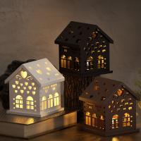 China Crystal dropper resin gypsum love candle house DIY Christmas house small night light silicone mold for sale