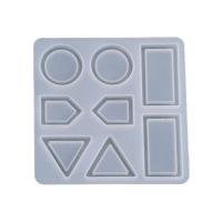 China DIY crystal dropper mold polygonal pendant rectangular circular earring hanging accessory silicone mold wholesale for sale