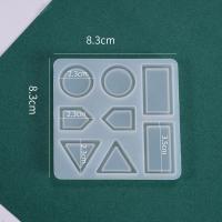 China DIY crystal dropper mold polygonal pendant rectangular circular earring hanging accessory silicone mold wholesale for sale