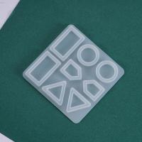 China DIY crystal dropper mold polygonal pendant rectangular circular earring hanging accessory silicone mold wholesale for sale