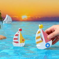 China Five row sailboat silicone mold, ocean style aromatherapy candle, gypsum ornament, home decoration, drip glue mold for sale