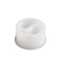 China DIY Large Dropping Resin Tai Chi Yin Yang Storage Can Flower Pot Aromatherapy Gypsum Candle Cup Silicone Mold Wholesale for sale