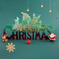 China DIY crystal dropper mold, Christmas Santa letter hanging decoration silicone mold for sale