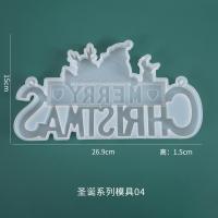 China DIY crystal dropper mold, Christmas Santa letter hanging decoration silicone mold for sale