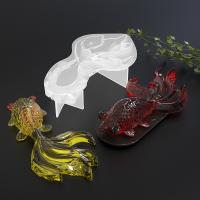 China DIY crystal dropper 3D goldfish mold, koi fish ornament, goldfish shaped decoration, silicone grinding for sale