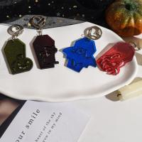 China DIY Christmas Tree Snowflake Elk Trojans Angel Halloween Coffin Pendant Hanging Decoration Silicone Mold for sale