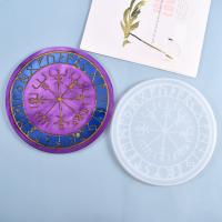 China DIY Crystal Dropping Gel Mold Fun Round Table Dice Luen Letter Silicone Mold for sale