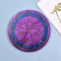 China DIY Crystal Dropping Gel Mold Fun Round Table Dice Luen Letter Silicone Mold for sale