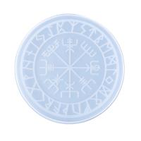 China DIY Crystal Dropping Gel Mold Fun Round Table Dice Luen Letter Silicone Mold for sale