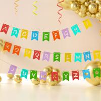 China Top selling 26 English letter silicone mold DIY birthday party flag decoration gypsum drip glue grinding tool for sale
