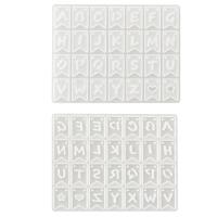 China Top selling 26 English letter silicone mold DIY birthday party flag decoration gypsum drip glue grinding tool for sale