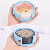 China DIY Crystal Dropper, English Letters, Blessings, Hurtful Words For Friends, Coaster, Teacup Holder, Mirror Silicone Mold for sale
