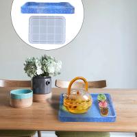China DIY Crystal Dropper Mold, Household Cup Tray, Rectangular Plate, Silicone Mold for sale