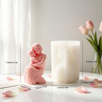 China 3D Mother And Child Portrait Silicone Mold DIY Mother And Child Embrace Aromatherapy Candle Gypsum Decoration Mold for sale