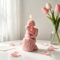 China 3D Mother And Child Portrait Silicone Mold DIY Mother And Child Embrace Aromatherapy Candle Gypsum Decoration Mold for sale