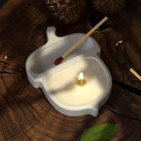 China Cross border popular squirrel acorn tray silicone mold DIY gypsum aromatherapy ornament cement storage tray grinding tool for sale