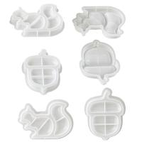 China Cross border popular squirrel acorn tray silicone mold DIY gypsum aromatherapy ornament cement storage tray grinding tool for sale