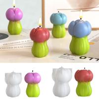 China Aromatherapy Gypsum Flower Ornament Silicone Mold DIY Tulip 3D Table Candle Mold for sale