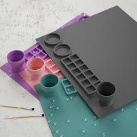 China Silicone Oil Painting Pad, Children's DIY Clay Tool Art Pad, Graffiti Board Pad, Built-in Cup for sale