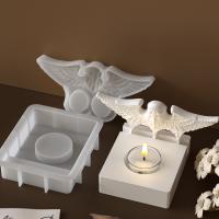 China Halloween Eagle Plugin Square Candlestick Silicone Mold DIY Aromatherapy Gypsum Candle Base Mold for sale
