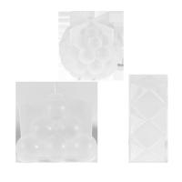 China DIY Crystal Dropping Resin Mold Irregular Round Bead Wave Point Cut Surface Table Candle Silicone Mold for sale