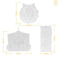 China DIY Crystal Dropping Resin Mold Irregular Round Bead Wave Point Cut Surface Table Candle Silicone Mold for sale