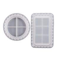 China DIY Drip Glue Wave Dot Plate Round Rectangular Bead Edge Storage Box Round Bead Holder Plate Silicone Mold for sale