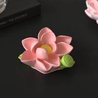 China New Product: Succulent Lotus Orchid Candle Silicone Mold DIY Fragrant Stone Car Ornament Gypsum Mold for sale