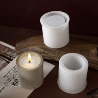 China Cylindrical Aromatherapy Gypsum Pen Holder Storage Jar Silicone Mold DIY Circular Candle Cup Ornament Grinding Tool for sale