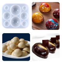 China DIY Crystal Dropper Mold, Eight Grid Semi-circular Bead Mirror Transparent Silicone Mold, Spot Wholesale for sale