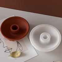 China Ins Minimalist Style Heart-shaped Circular Storage Bowl Candle Cup Silicone Mold DIY Aromatherapy Gypsum Candle Holder for sale