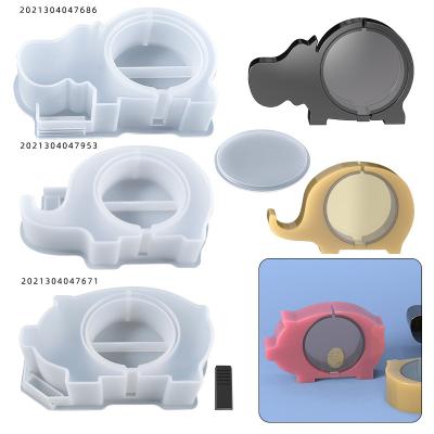 China DIY Crystal Dropper Molds, Multiple Animal Piggy Banks, Home Ornaments, Silicone Molds, Spot Wholesale for sale