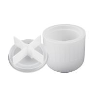 China DIY Crystal Dropping Gel Cement Cup Jar Silicone Mold Creative Gypsum Candle Cup Decoration Mirror Silicone Mold for sale