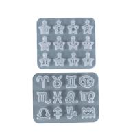 China DIY Crystal Dropper Mold 12 Constellation Pendant Earrings Jewelry Silicone Mold Spot Wholesale for sale