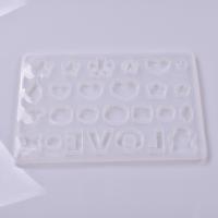 China Crystal Dropper LOVE Silicone Mold Sugar Flipping Mold Cake Mold Cake Baking Decoration Flower English Word Mold for sale