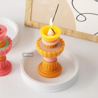 China DIY Candle Stack-Up Silicone Mold For Scented Candles, Candle Holder, Round Wishing Well Stack-Up Mold for sale
