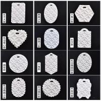 China Crystal Dropper Mold DIY Clover Heart-shaped Hexagonal Hanging Wave Elliptical Silicone Mold for sale